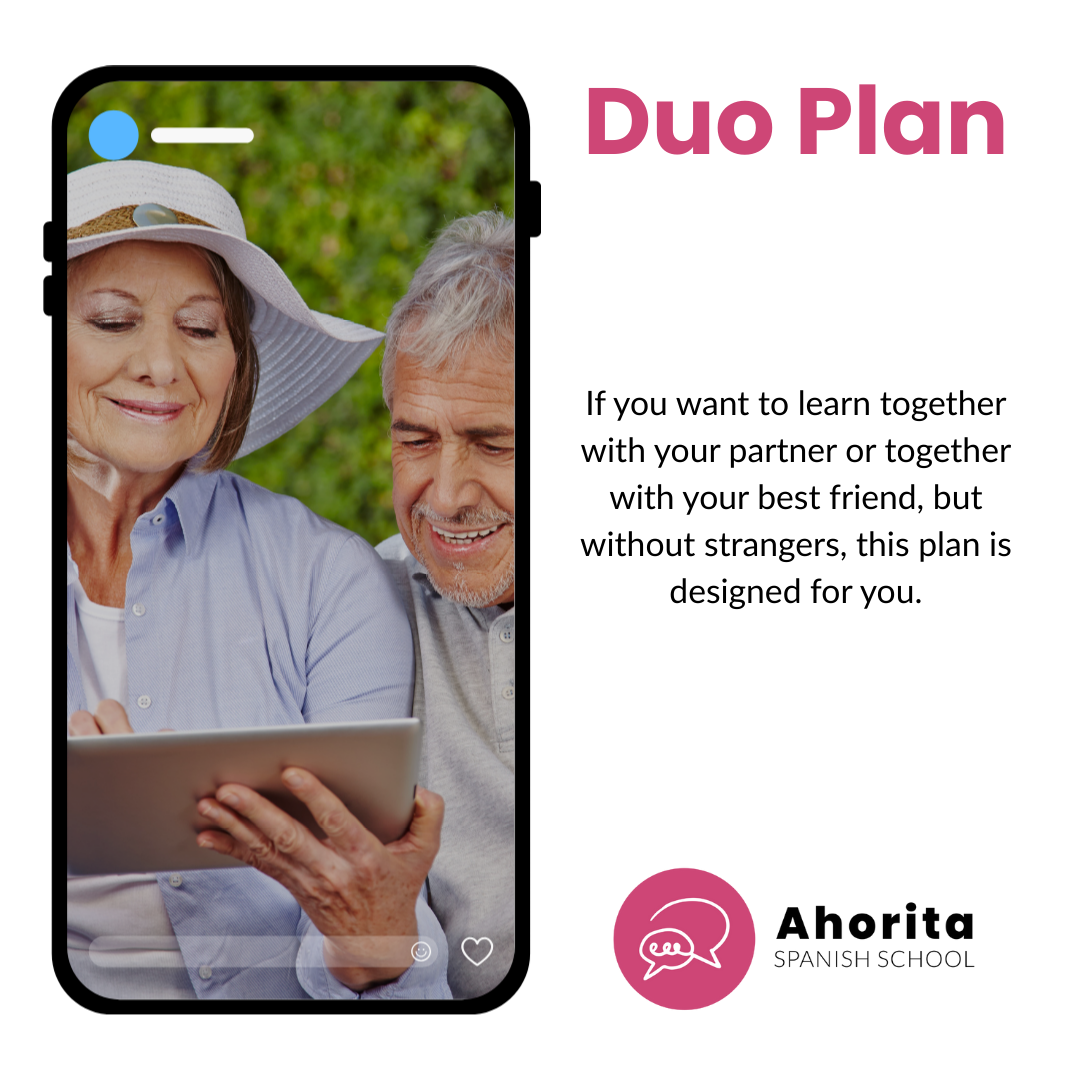 Duo Plan – Private Spanish Lessons Online | Ahorita Spanish School
